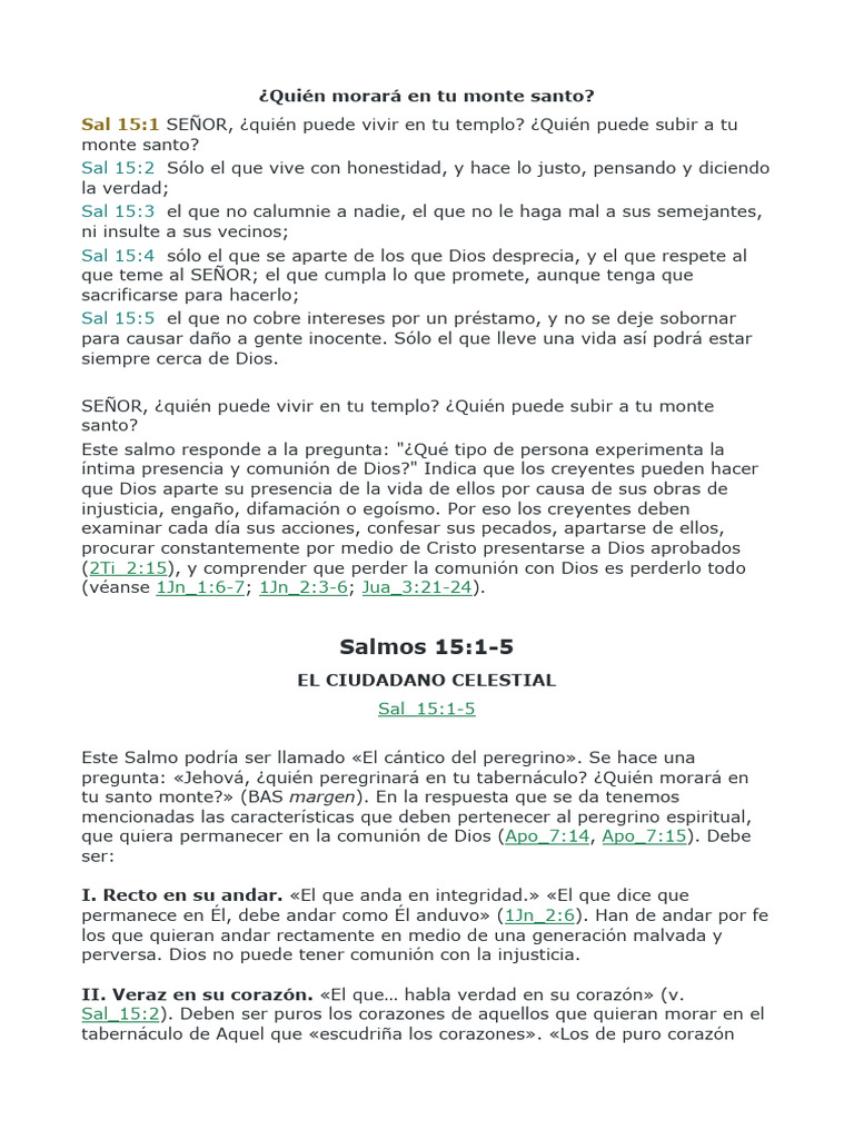 Quién Morará en Tu Monte Santo | PDF | eucaristía