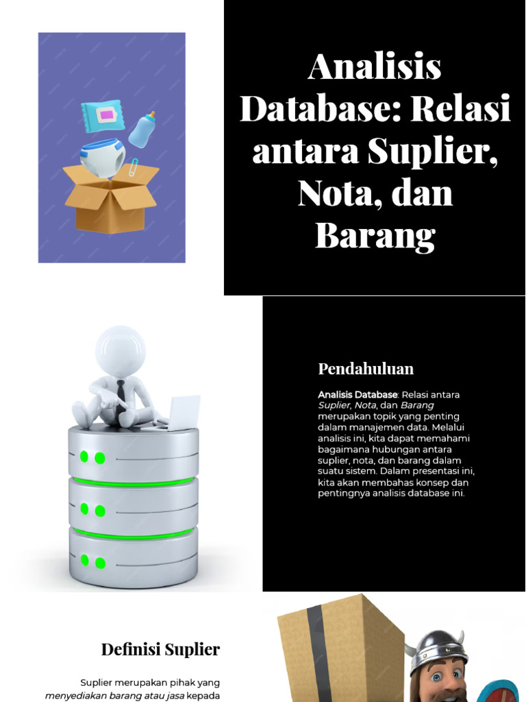 Wepik Analisis Database Relasi Antara Suplier Nota Dan Barang 202311050945049j6p | PDF