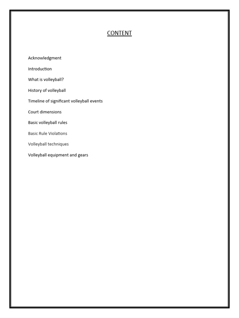 Physical Education & Sports SBA - Paper 3 | PDF | Volleyball | Athletic ...