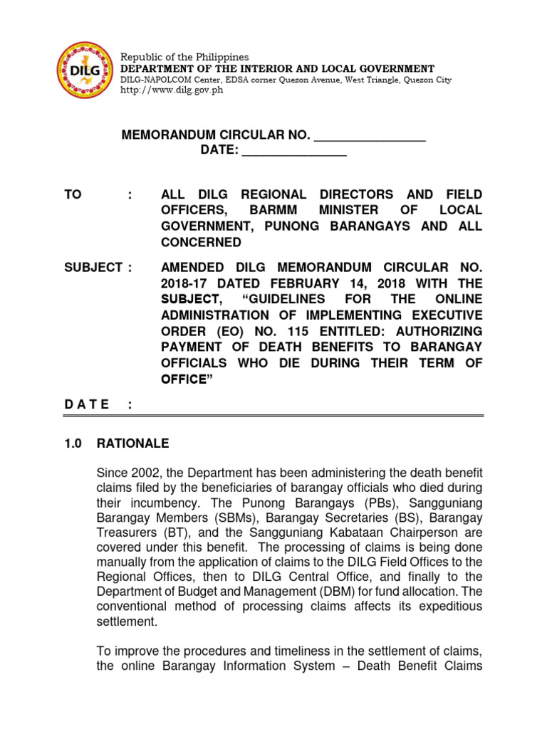 Dilg Memocircular 2020106 14d3f4a1ff | PDF | Receipt | Government