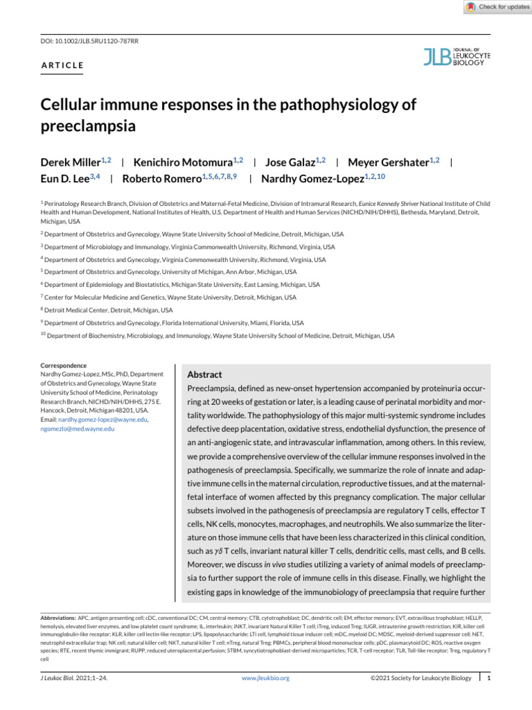 Cellular Immune Responses in The Pathophysiology of 2021 | PDF | T Cell ...