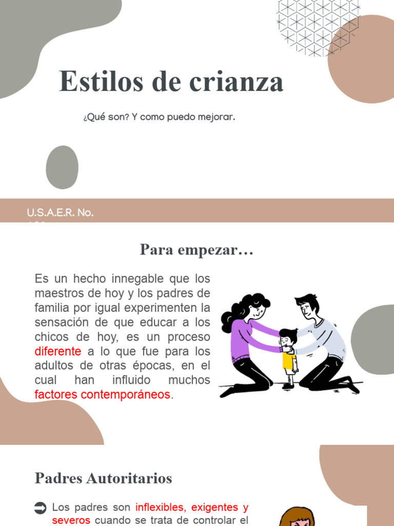 Estilos de Crianza | PDF | Comportamiento | Paternidad/maternidad