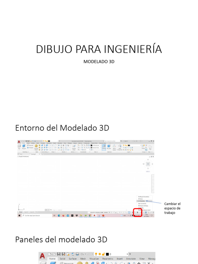Dibujo para Ingeniería: Modelado 3D | PDF | Geometría