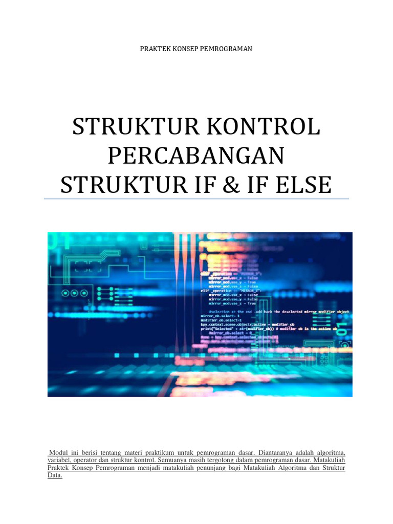 Struktur If & If Else: Panduan Praktis | PDF