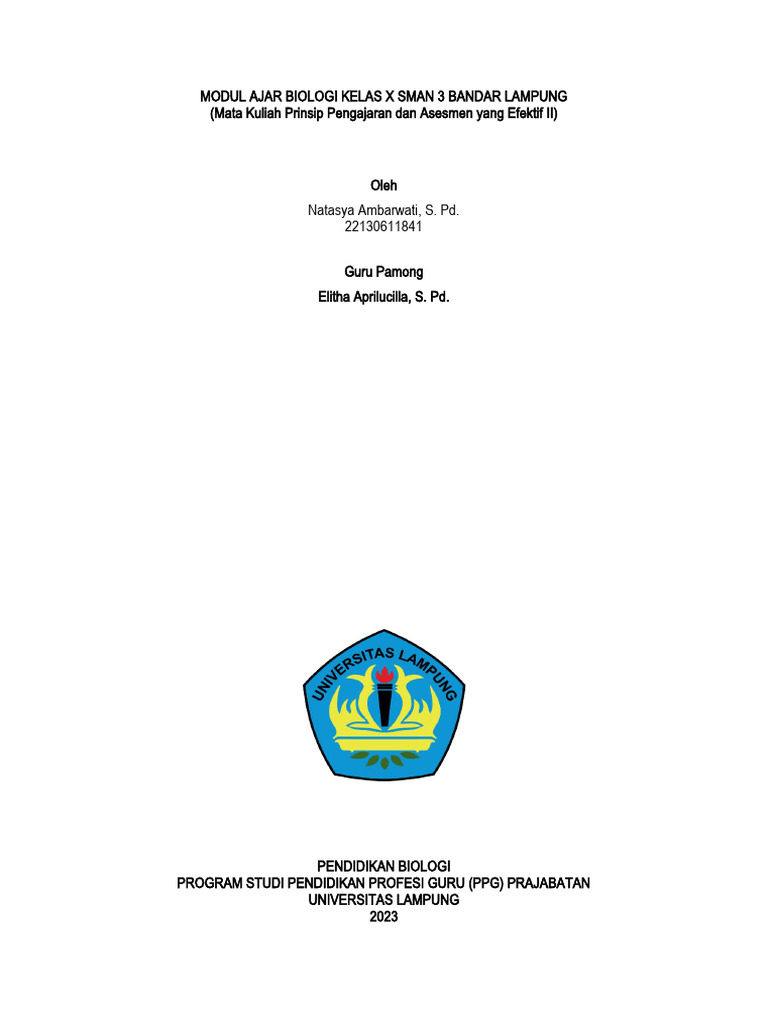 Modul Ajar Perubahan Lingkungan Experiental Learning Pdf