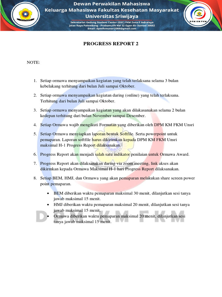 Progress Report 2 HRD - Format | PDF