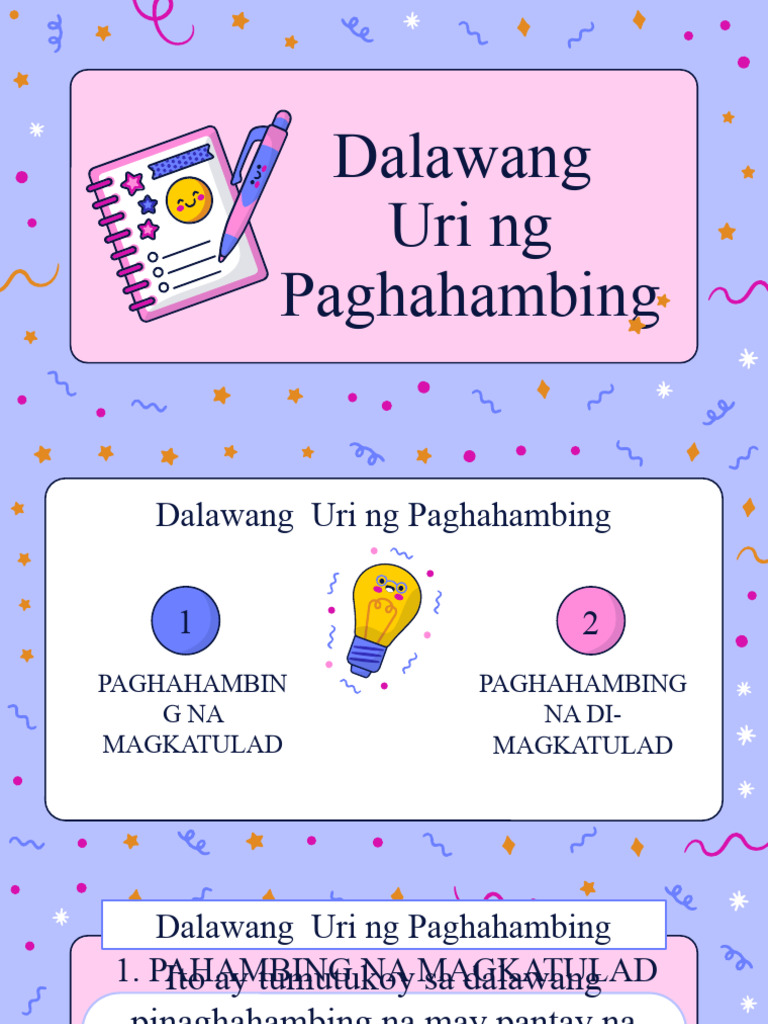 Aralin 2 - Uri NG Paghahambing | PDF