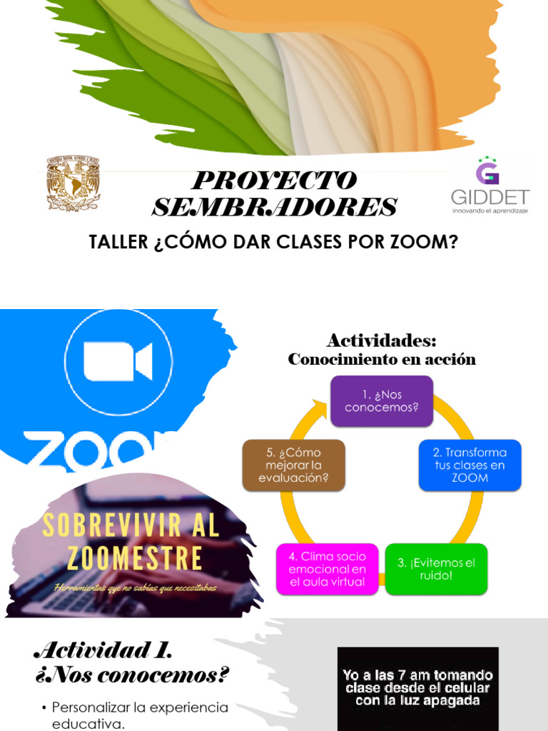 Presentación Proyecto Sembradores Taller Zoom | PDF | Enseñando | Evaluación