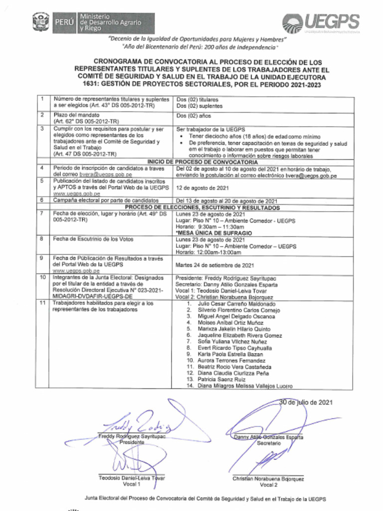 Reglamento CSST 2021 | PDF