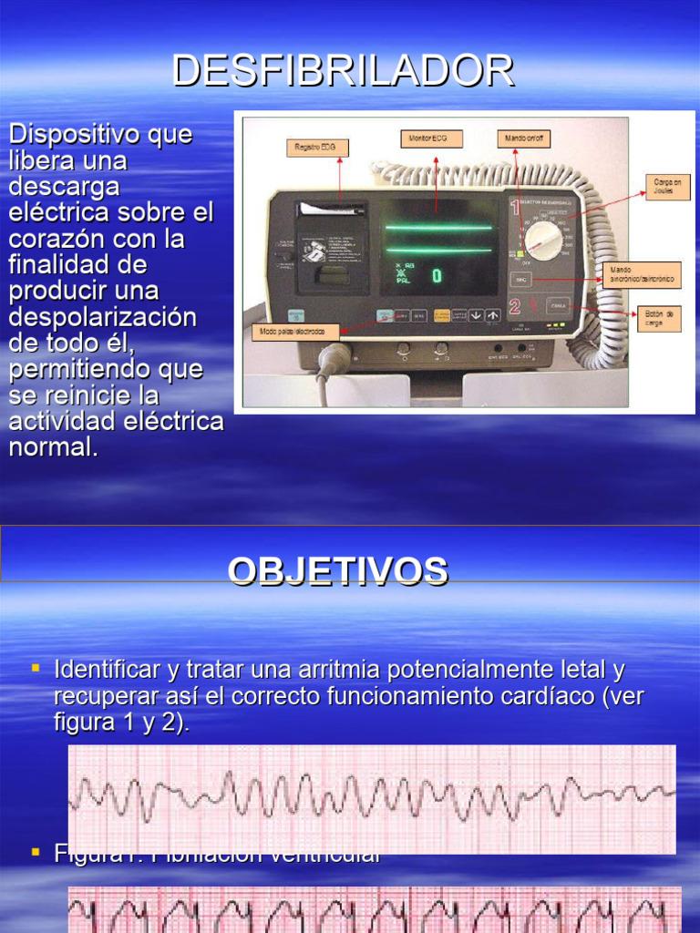 DESFIBRILADOR | PDF | Electrocardiografia | Electricidad