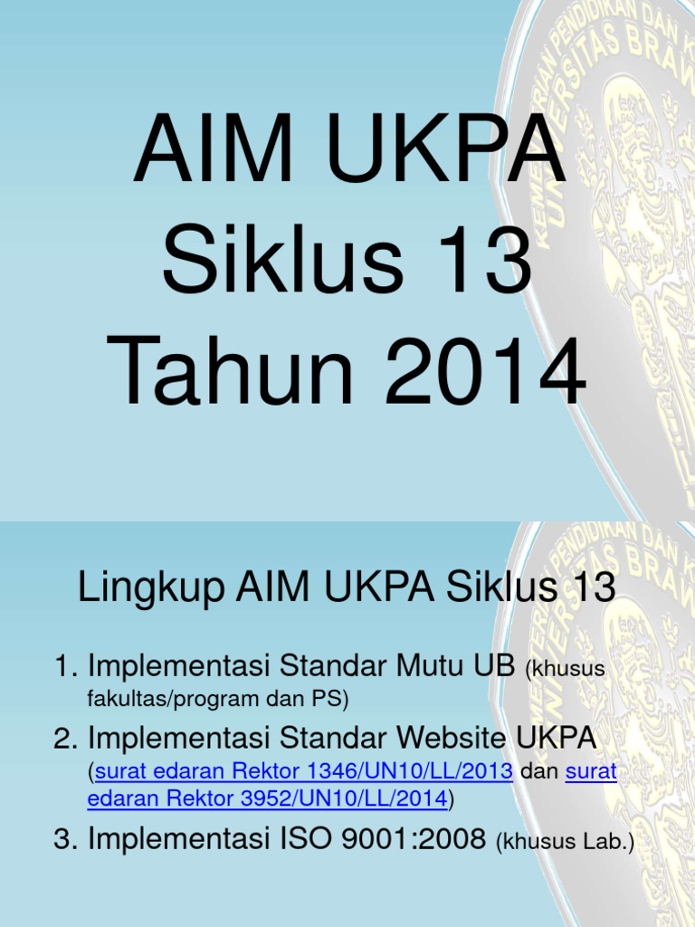 06 - Materi Refreshing Dan Sosialisasi AIM UKPA Siklus 13 | PDF | Sains & Matematika | Teknologi ...