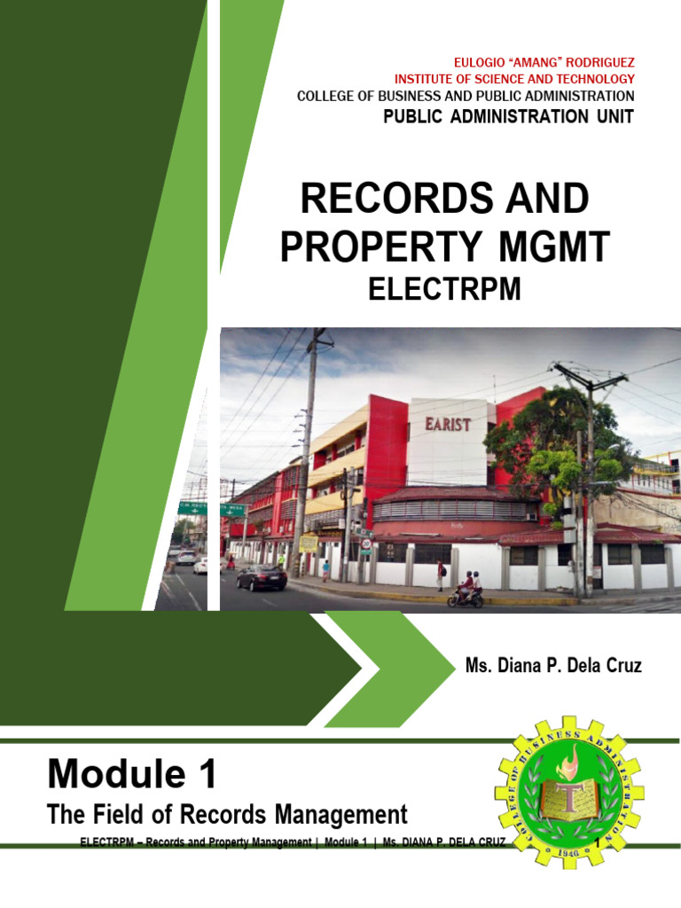 Module 1 - 6 ELECTRPM | PDF | Records Management | Computer Data Storage