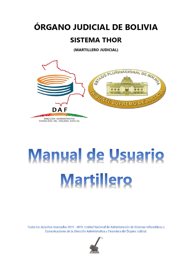 Thor Manual Martillero | PDF | Usuario (informática) | Tecnologías de la información