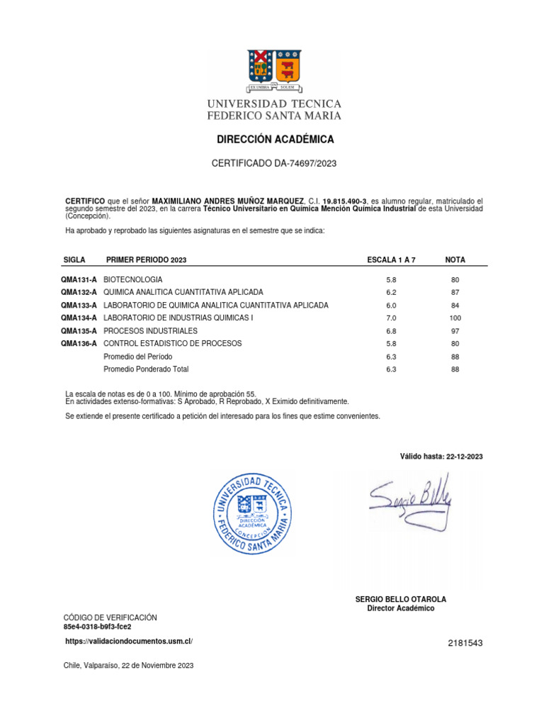 Certificado Exento | PDF