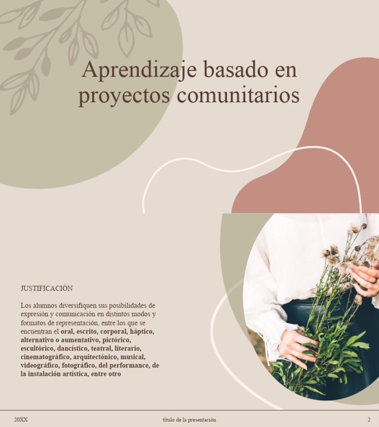 Aprendizaje en Proyectos Comunitarios | PDF