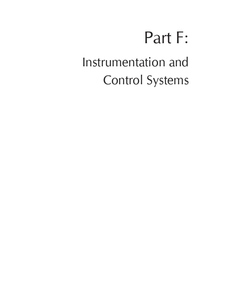 SPAN Part F - Instrumentation and Control Systems | PDF | General ...