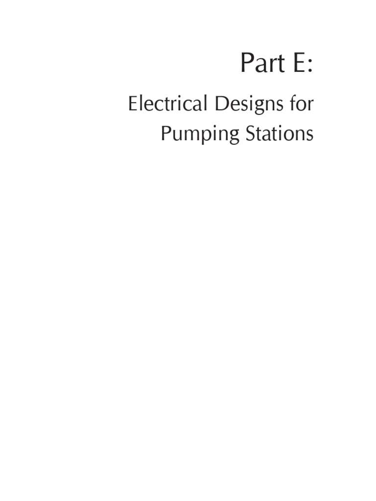 Electrical Design Guidelines for Pumping Stations | PDF | Electric ...
