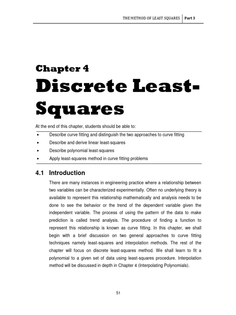 Chapter 2 SOLVING NONLINEAR EQUATION 3 | PDF | Least Squares | Errors ...