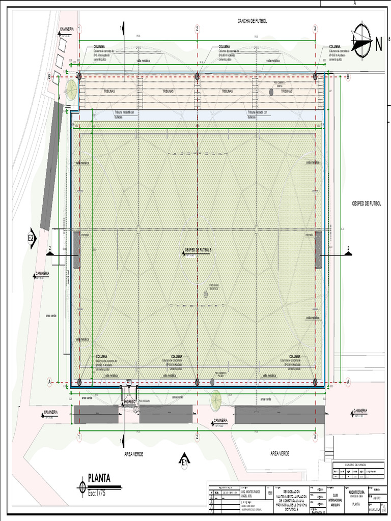 Planos Arq Futbol5dwg Planta | PDF