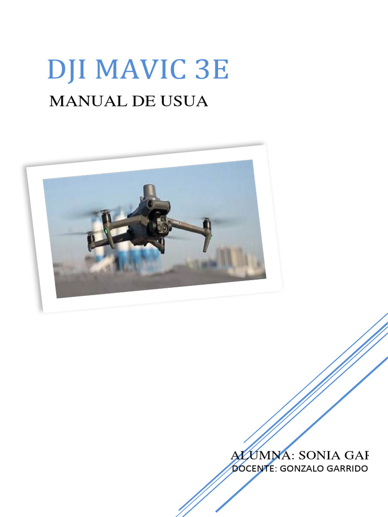 Manual Usuario DJI Mavic 3E | PDF | Aeronave | Transmisión de energía ...