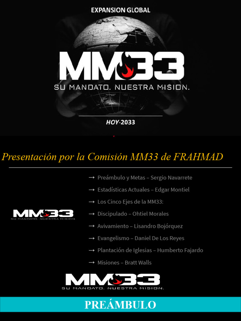 Estrategia MM33: Visión y Metas 2033 | PDF | Evangélico | Iglesia cristiana