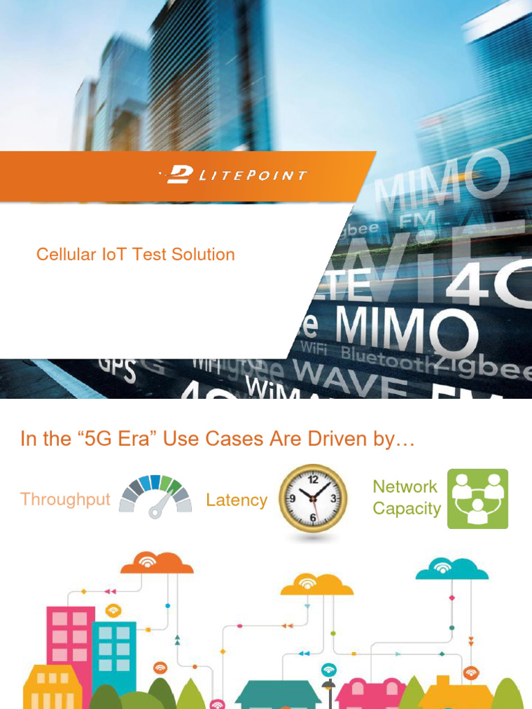 LitePoint Cellular IoT Solution | PDF | Internet Of Things | Computer Science