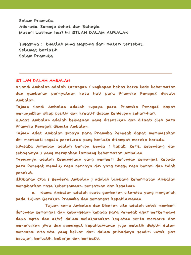 Istilah Dalam Ambalan | PDF