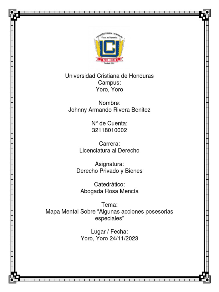 Johnny Armando Rivera Mapa Mental | PDF