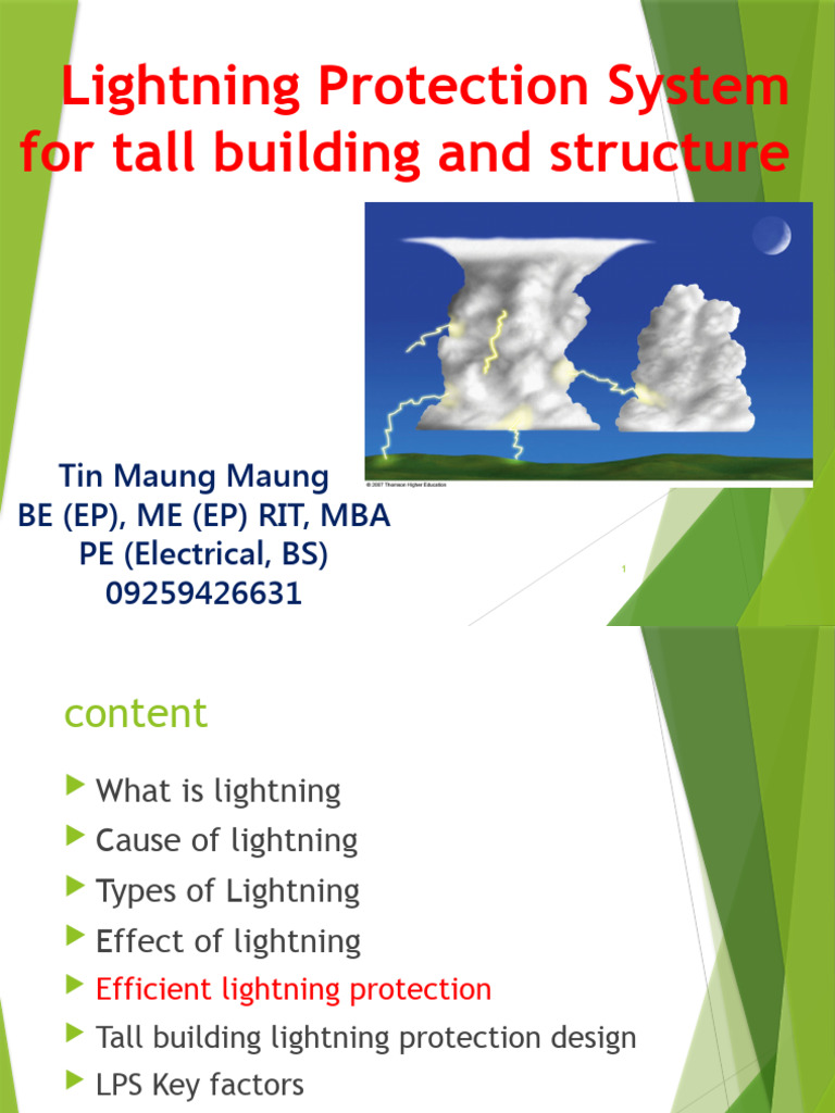 LIGHTNING ARRESTER PPT TMM PDF Lightning Nature