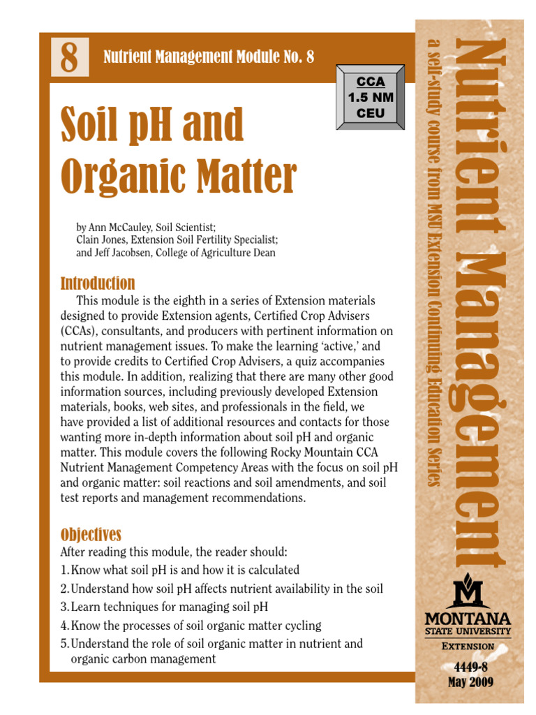 SOMvs Soilp H | PDF | Soil | Ph