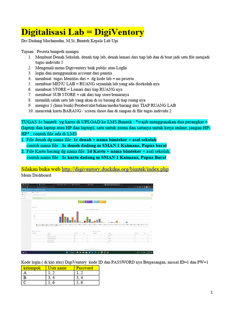 1c Materi Dan Tugas Digitalisasi Lab Dadang M | PDF