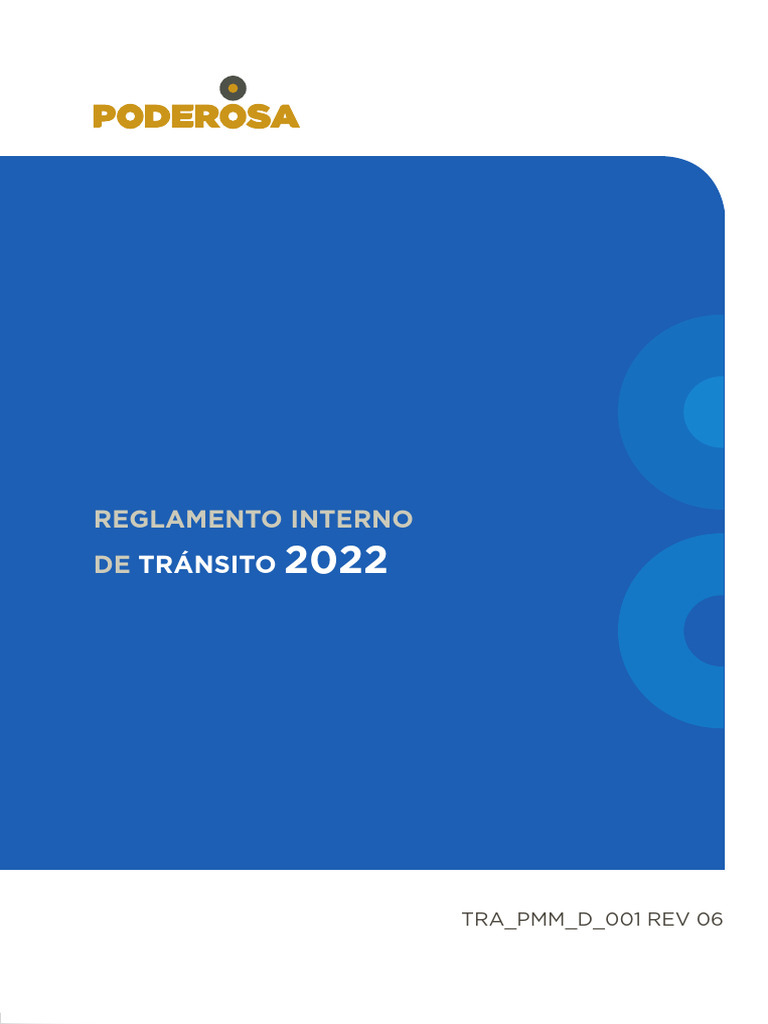 Reglamento Interno de Transporte (RITRA) | PDF | Licencia de conducir ...