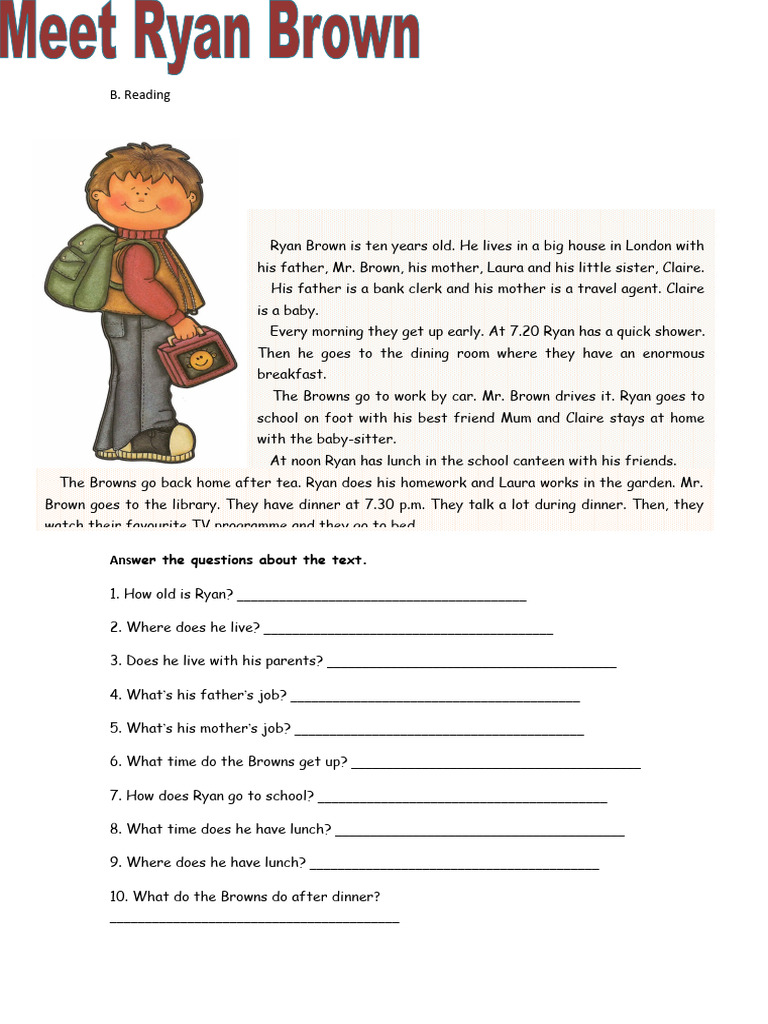 Reading Comprehension Exercise | PDF