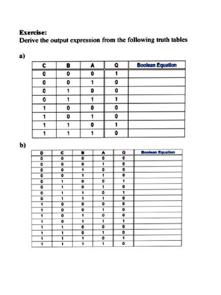 Logic Gates Exercise | PDF