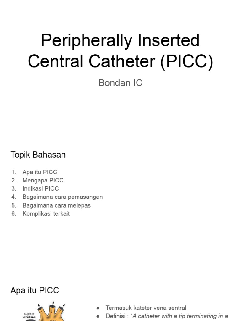 Peripherally Inserted Central Catheter (PICC) | PDF