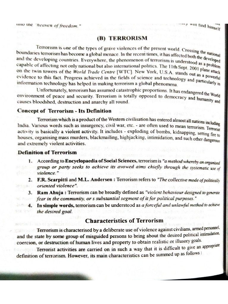 Terrorism | PDF