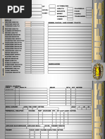 Dead Reign Character Sheet | PDF