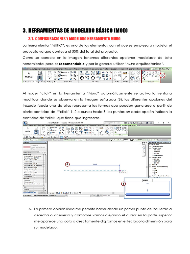 Manual Revit - Parte 04 - Modelado de Muros | PDF | Ventana ...