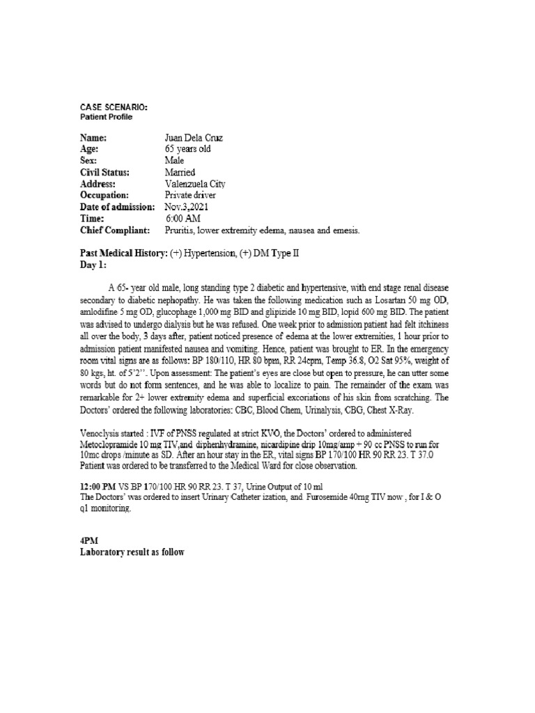 Rle - Tasks | PDF | Kidney Disease | Peritoneum