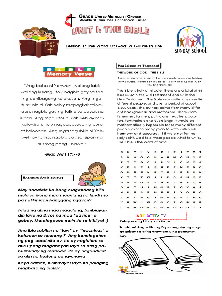 Self-Help Sunday School Materials | PDF