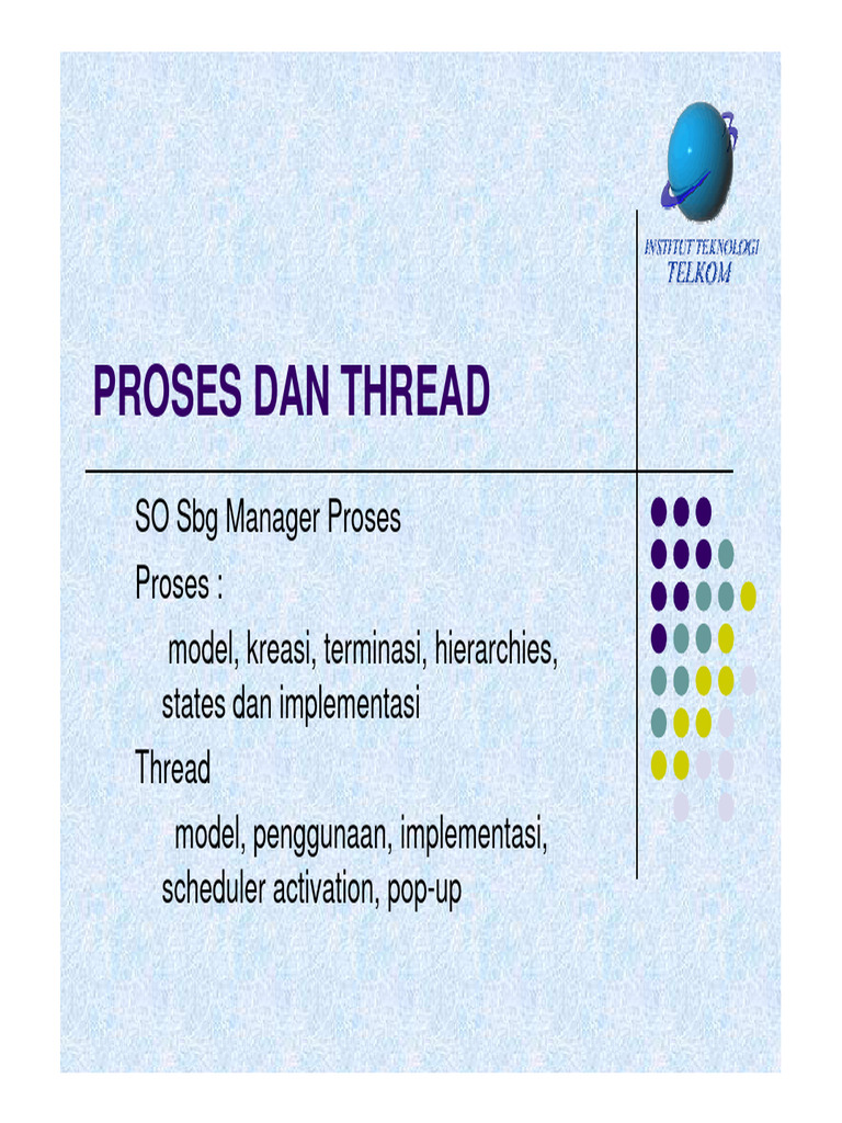 BAB - 3 - Proses Dan Thread | PDF | Komputer