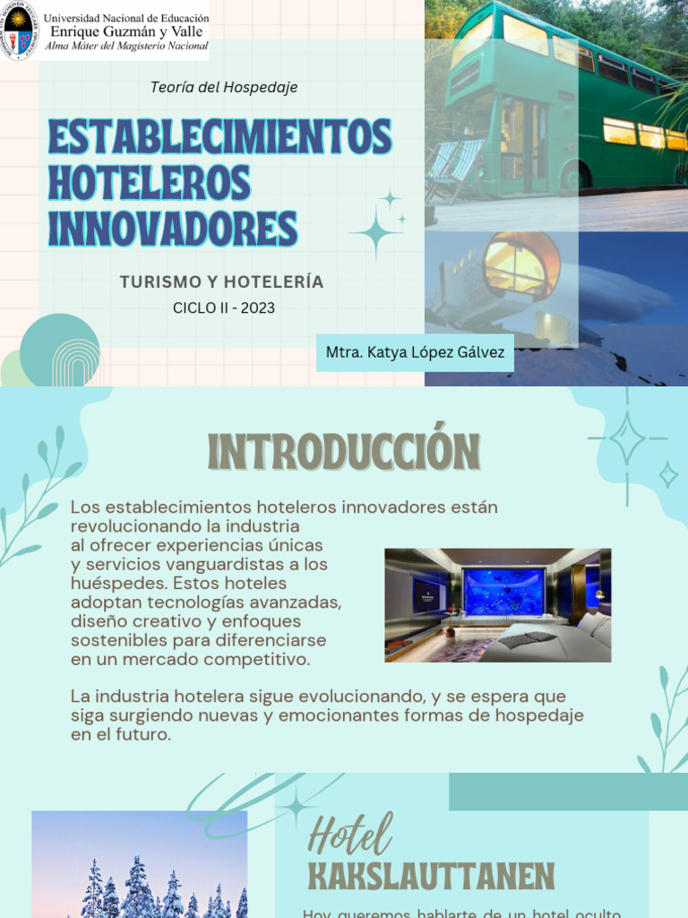 Hoteles Innovadores y Únicos en el Mundo | PDF | Hotel | Recurso