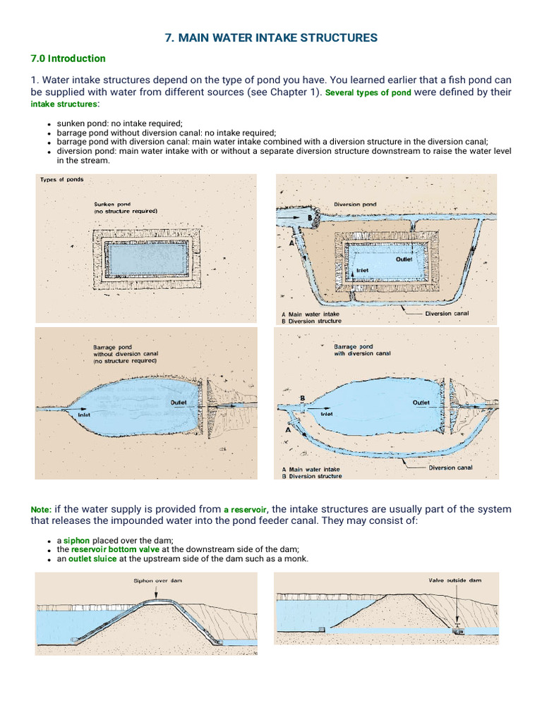 Main Water Intake Structures | PDF | Dam | Water