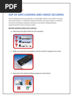 Safe Load Securing Checklist | PDF | Cargo | Road Transport