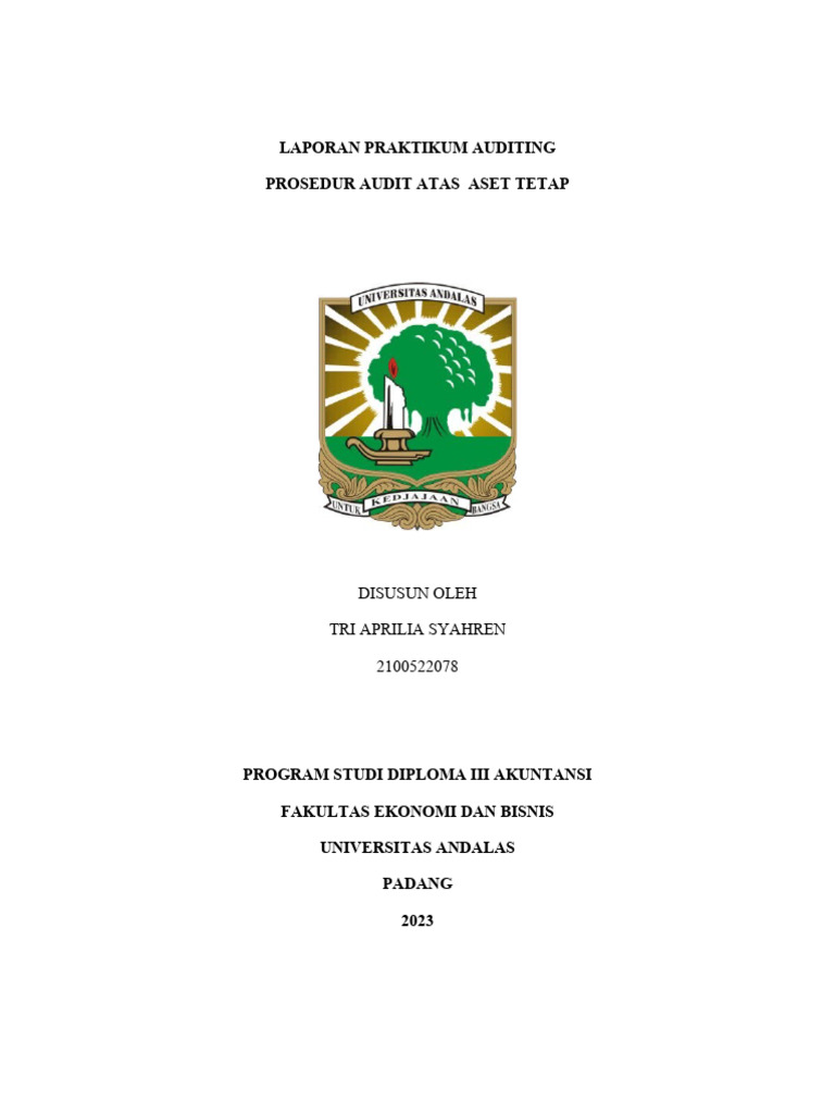 Laporan Audit Aset Tetap | PDF
