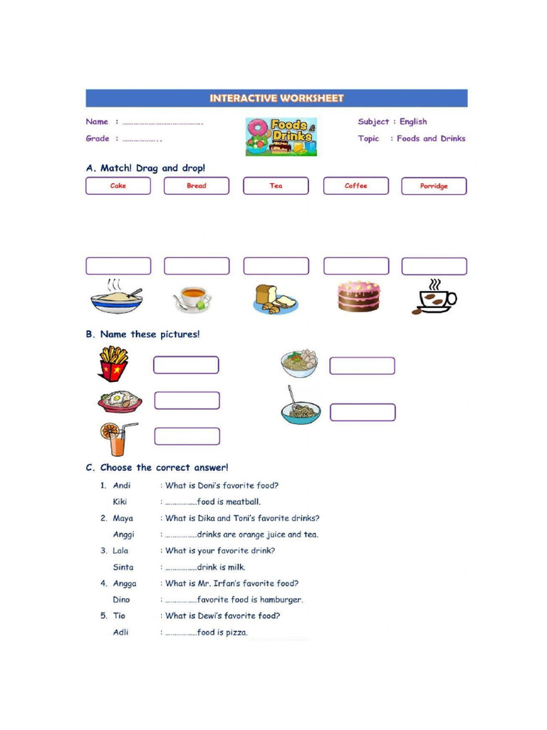 Food Kelas 2 Pdf