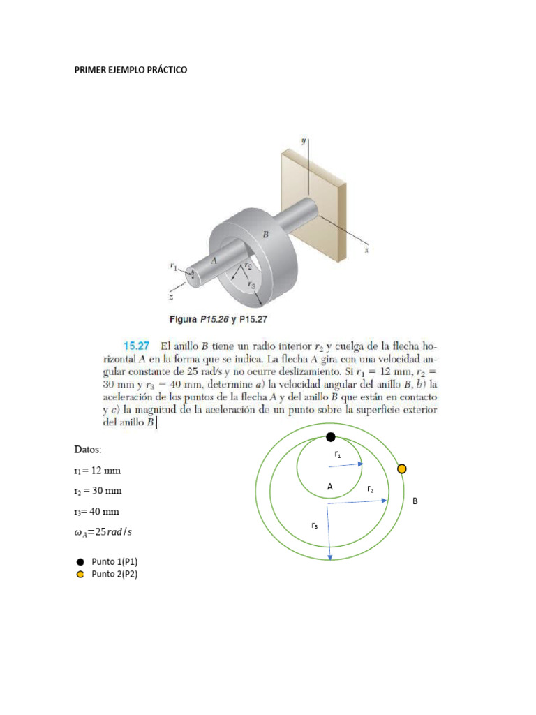 PRIMER EJEMPLO PRÁCTICO-Dinamica | PDF
