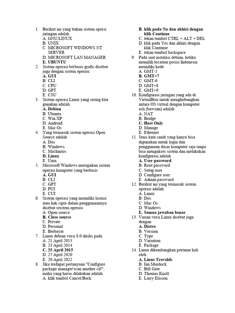 Kunci Jawaban Soal Pts Asj TKJ Xi | PDF