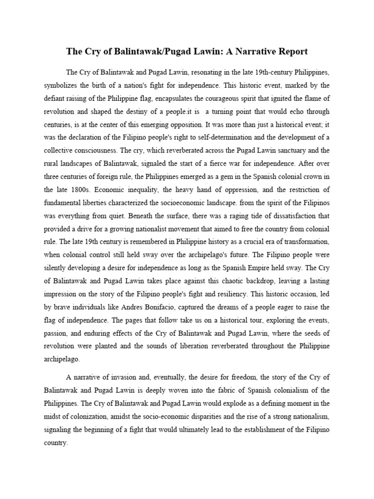 Joel and Je Anne Narrative Report | PDF | Philippines | Decolonization