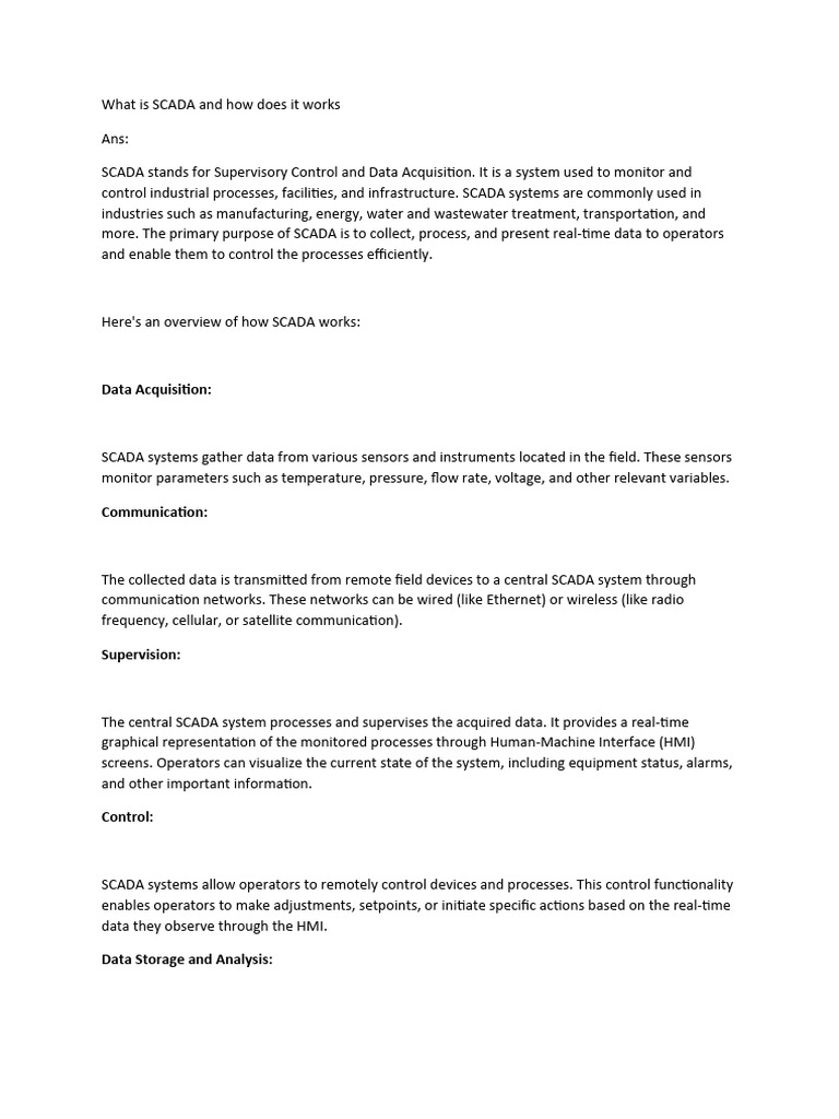 PLC & Scada | PDF | Programmable Logic Controller | Scada